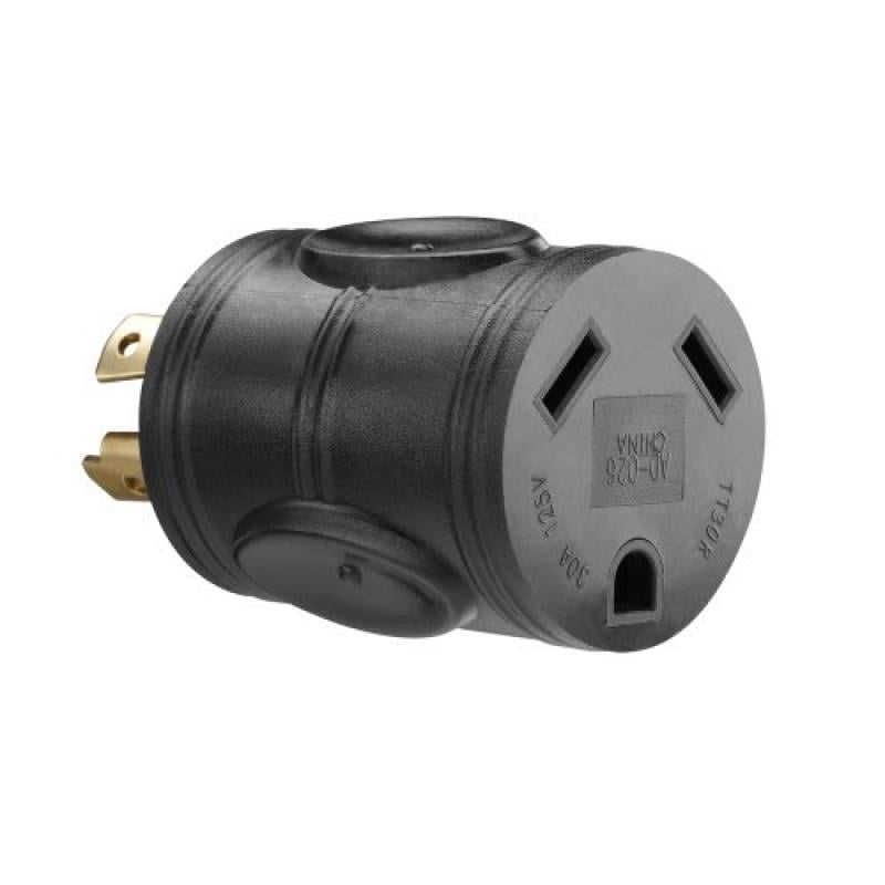PowerFit PF923077 120-volt 3-Prong Male Plug Adapter Twist for 30-Amp ...