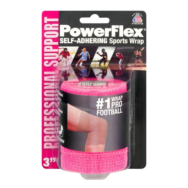 PowerFlex Self-Adhering Sports Wrap, Neon Pink, 1.0 CT - Walmart.com