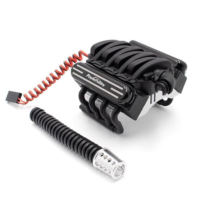 PowerHobby 5684 V8 Engine Motor Heatsinks & Cooling Fan for TRX-4 ...