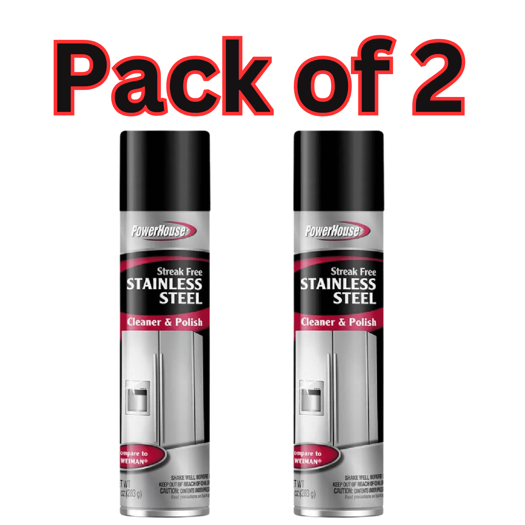 PowerHouse Streak Free Stainless Steel Cleaner & Polish, 8 oz ...