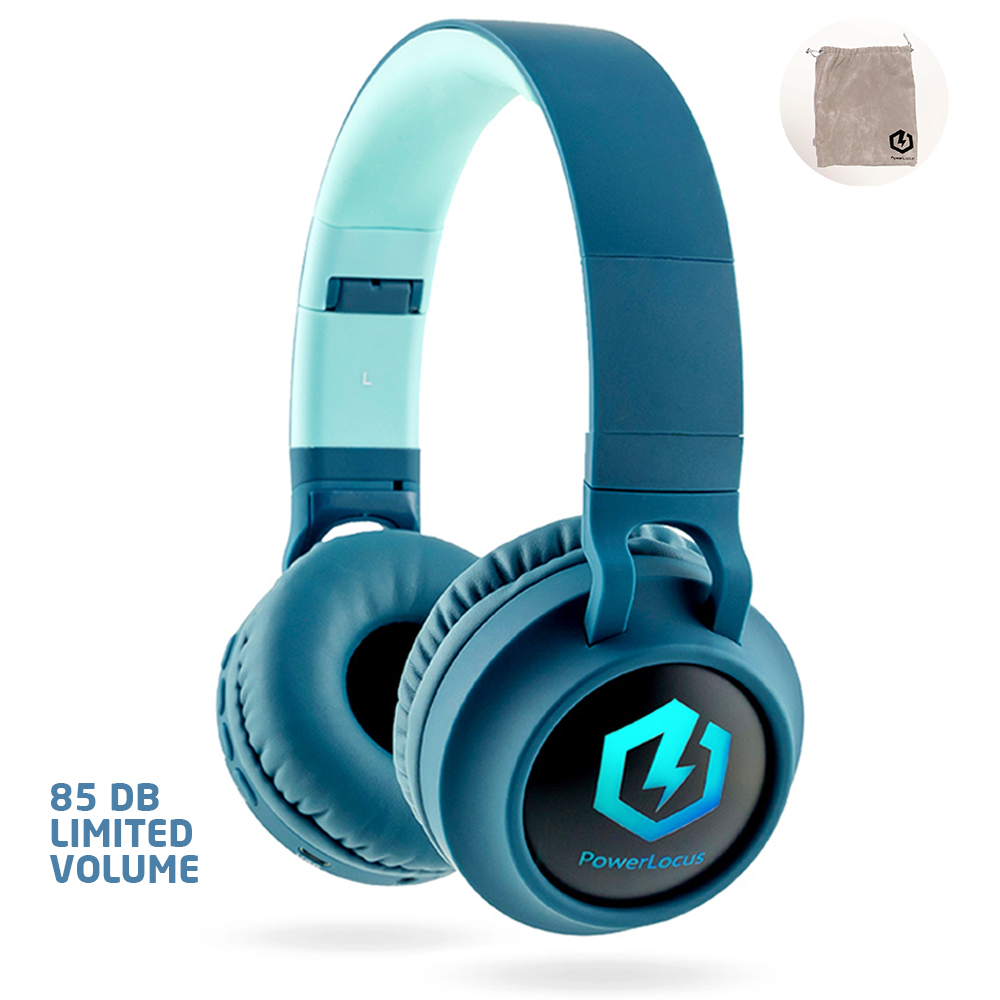 PowerLocus Buddy Bluetooth Headphones, Wireless, Safe 85 DB, LED ...