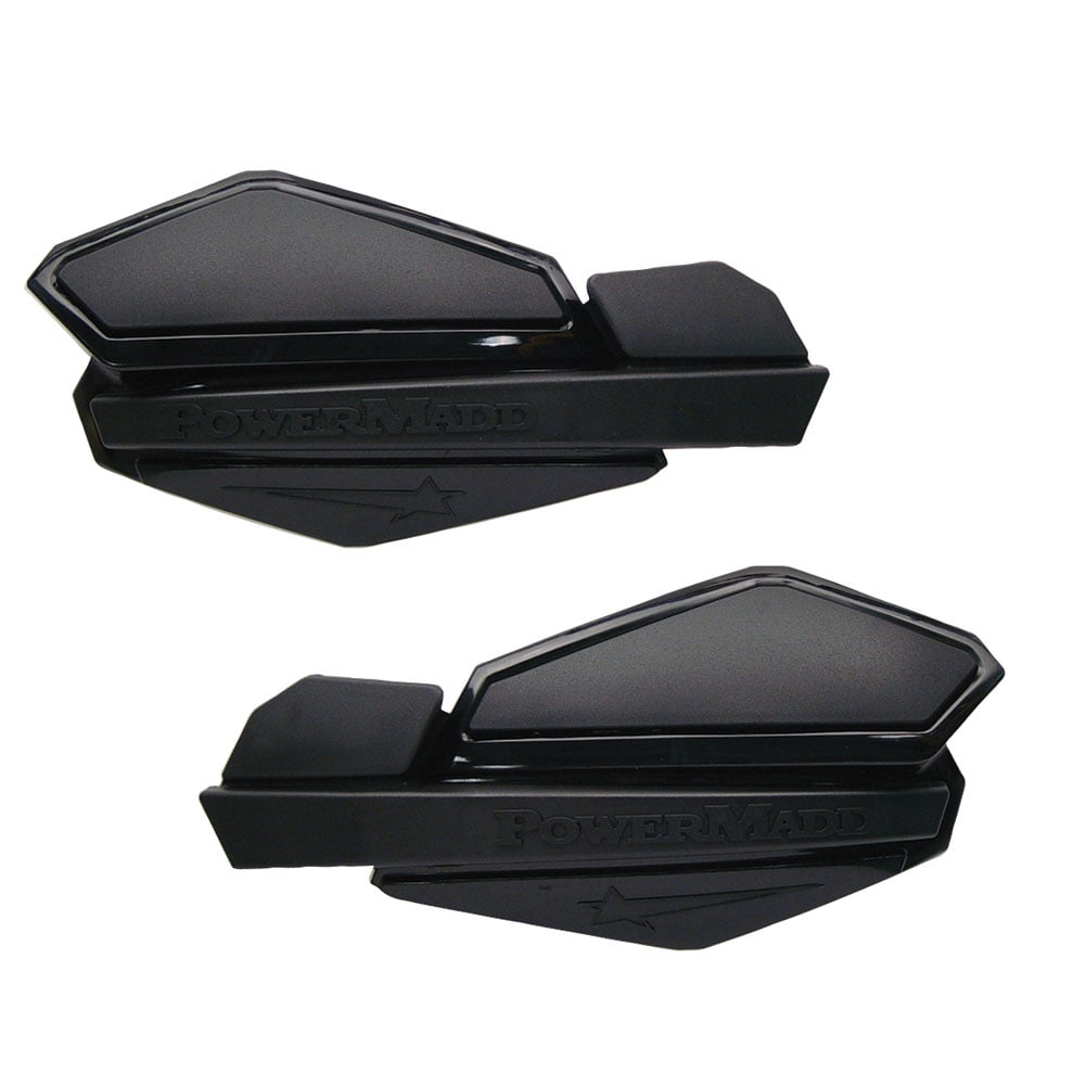 PowerMadd Star Series Handguards with Tri-Mount Kit Black/Black ...