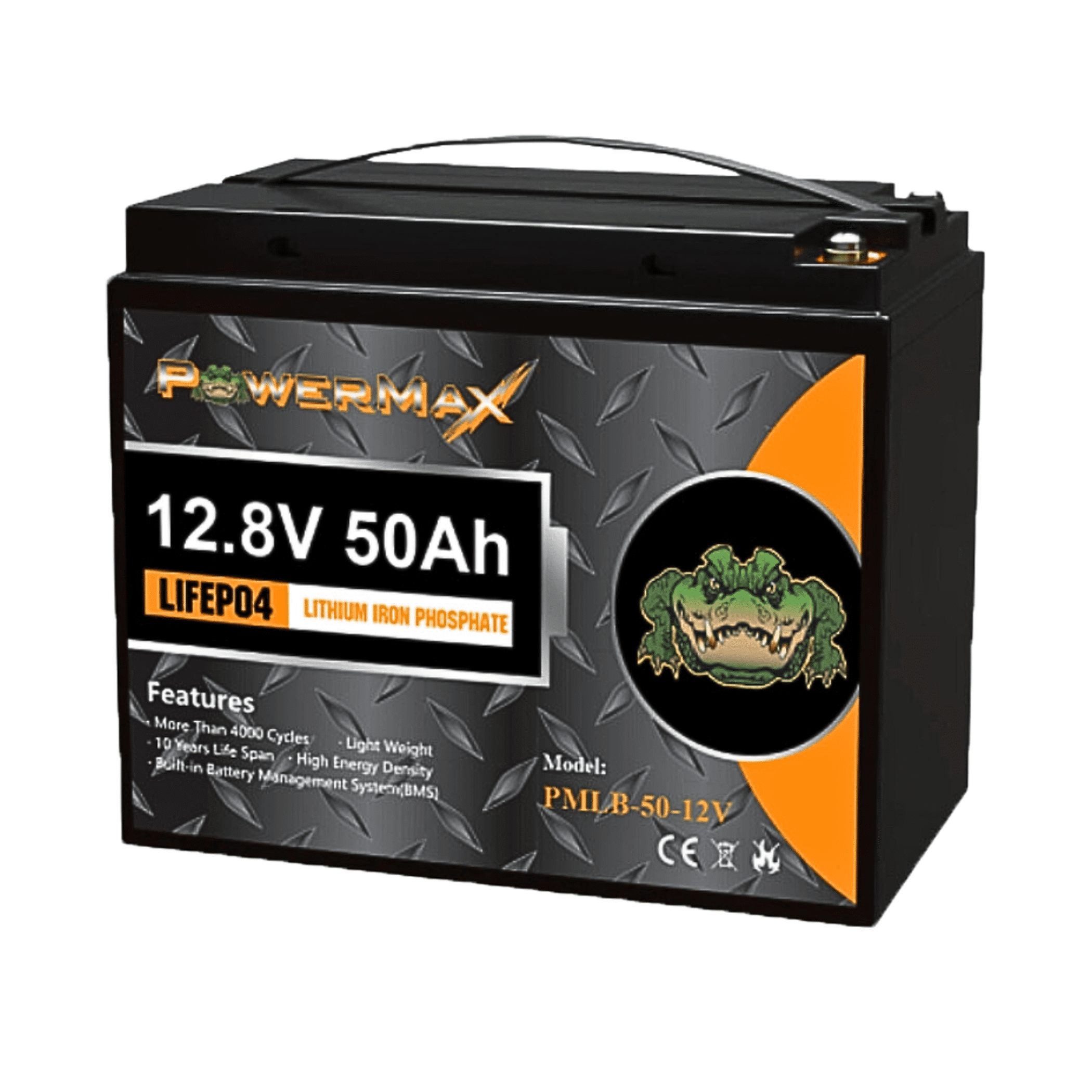 PowerMax | PMLB Series | LiFePO4 Lithium Battery | 12V 50Ah - Walmart.com