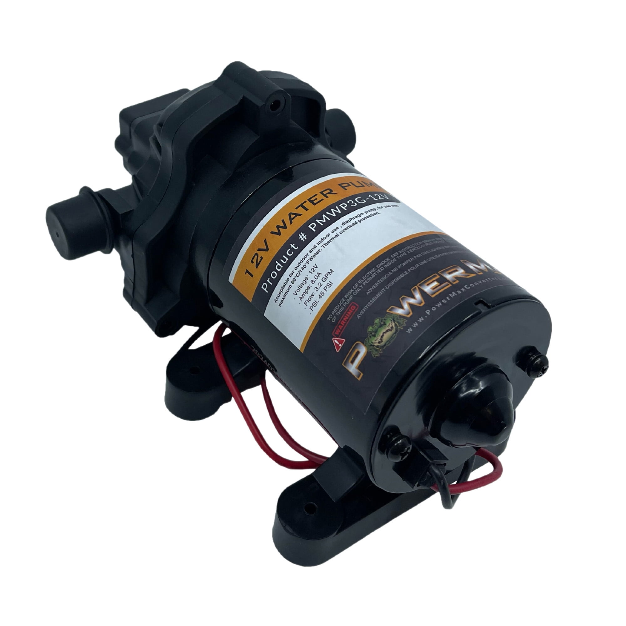 PowerMax PMWP3G-12V 12V Water Pump - 3.2 GPM / 45 PSI - Walmart.com