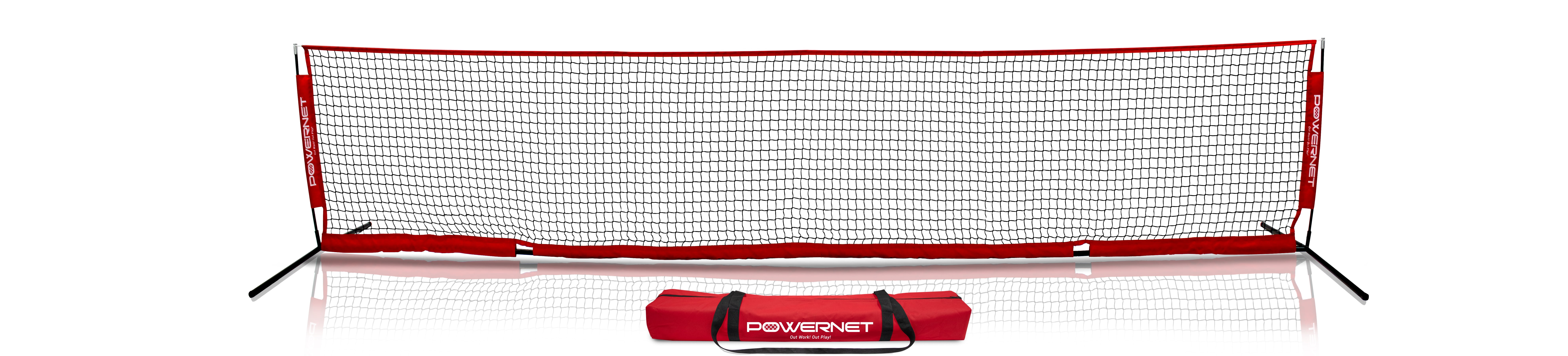 PowerNet Soccer Tennis Net, Collapsible Portable Design, Sizes 12x3 or ...