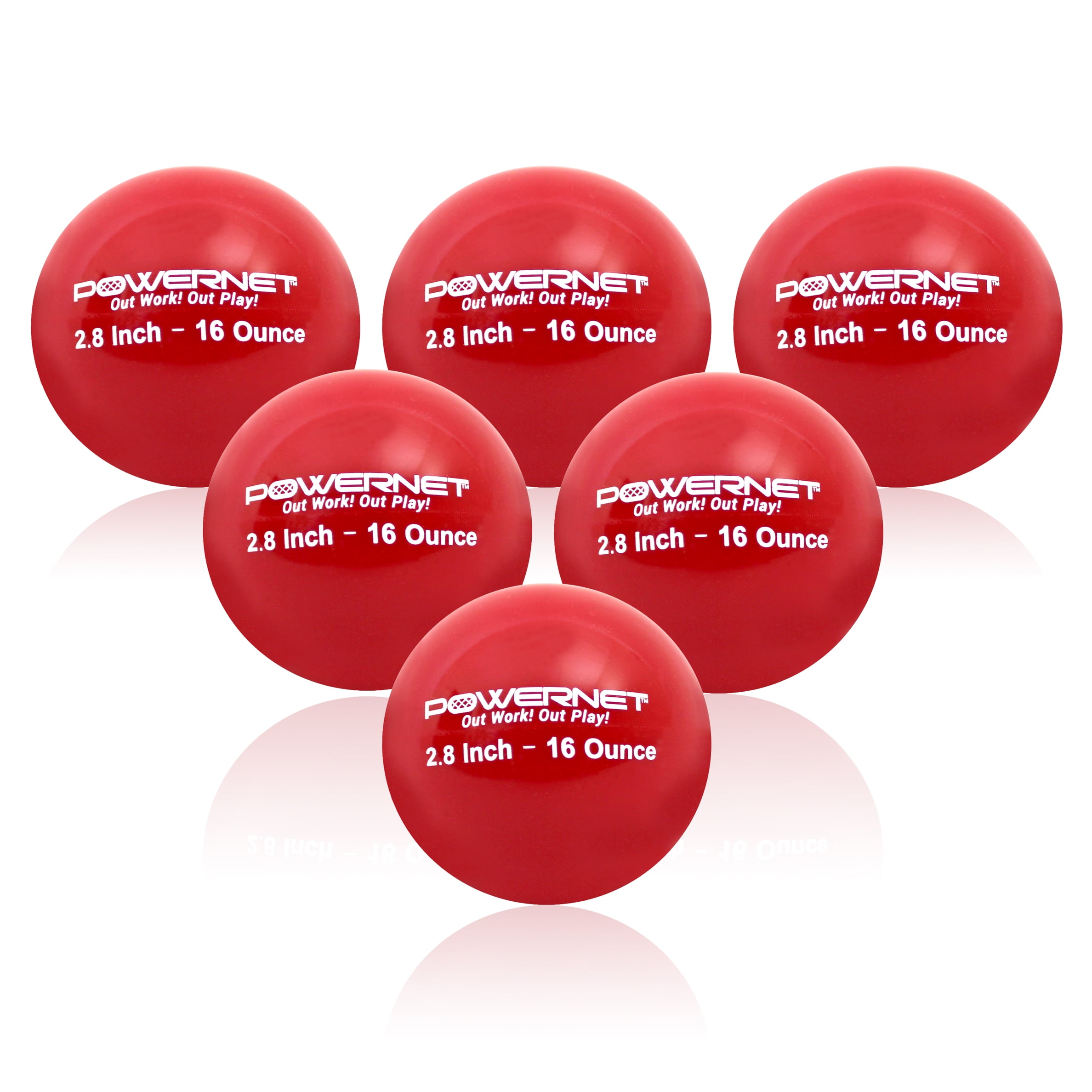 PowerNet Weighted 16 Oz Hitting & Batting Training Ball (6 pack ...