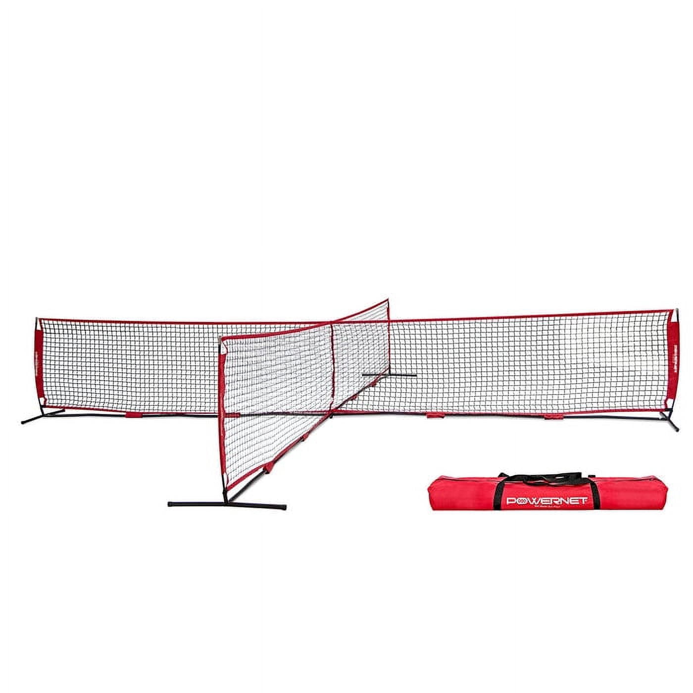 PowerNet 4-Way Soccer Tennis Net 18x18 Ft for Multiplayer Use w Easy ...
