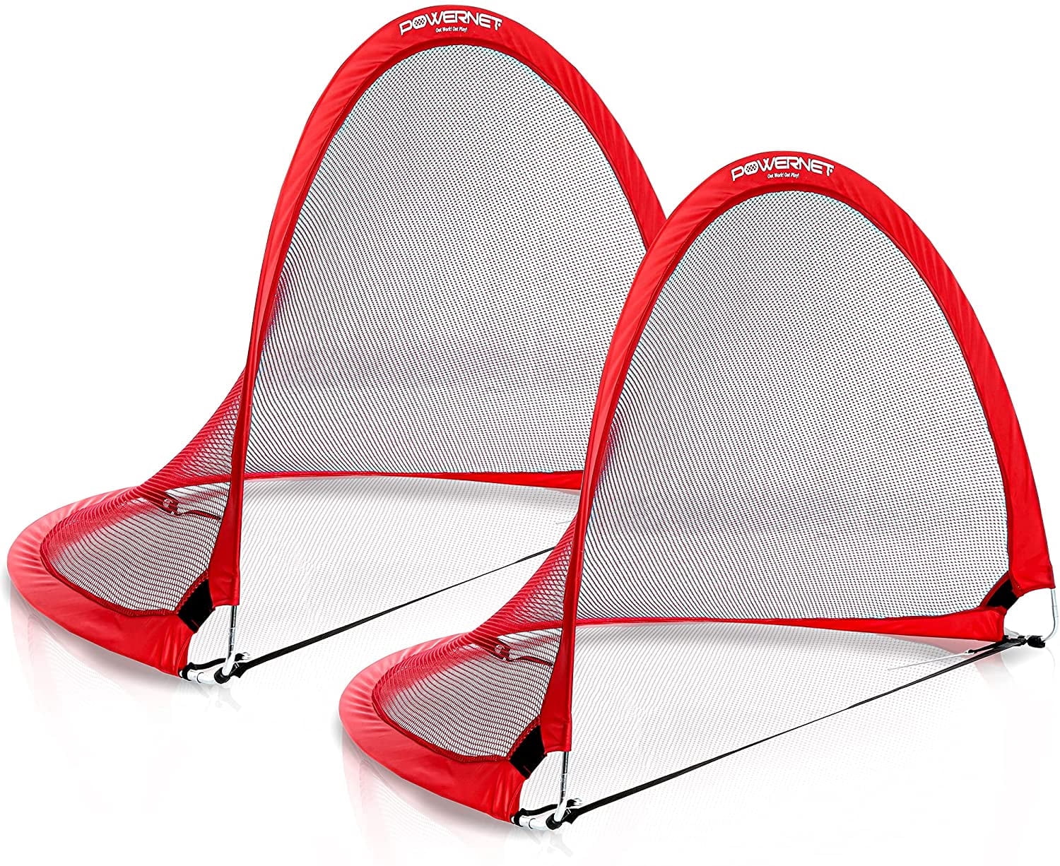 Powernet Portable Soccer Goal, Set of 2 Pop Up Soccer Goals for ...