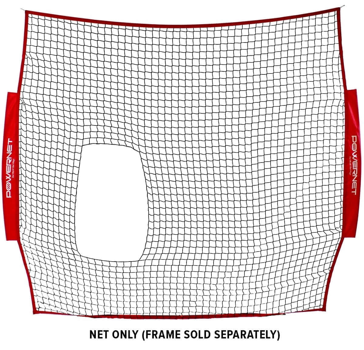 PowerNet 7x7 FT Pitch-Thru Protection Pitching Screen for Softball (NET ...