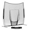 PowerNet 7x7 PRO Portable Pitching Batting Net with One Piece Frame and ...