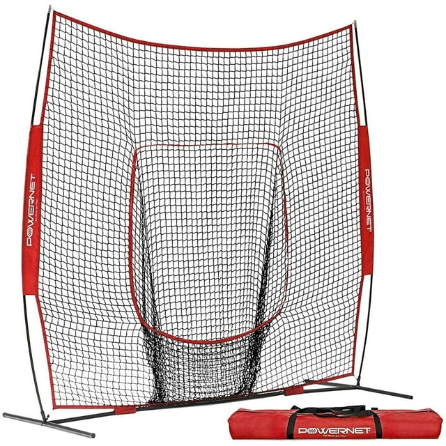 PowerNet 8x8 Modular Frame Hitting Net Ultra Portable with Quick Setup ...