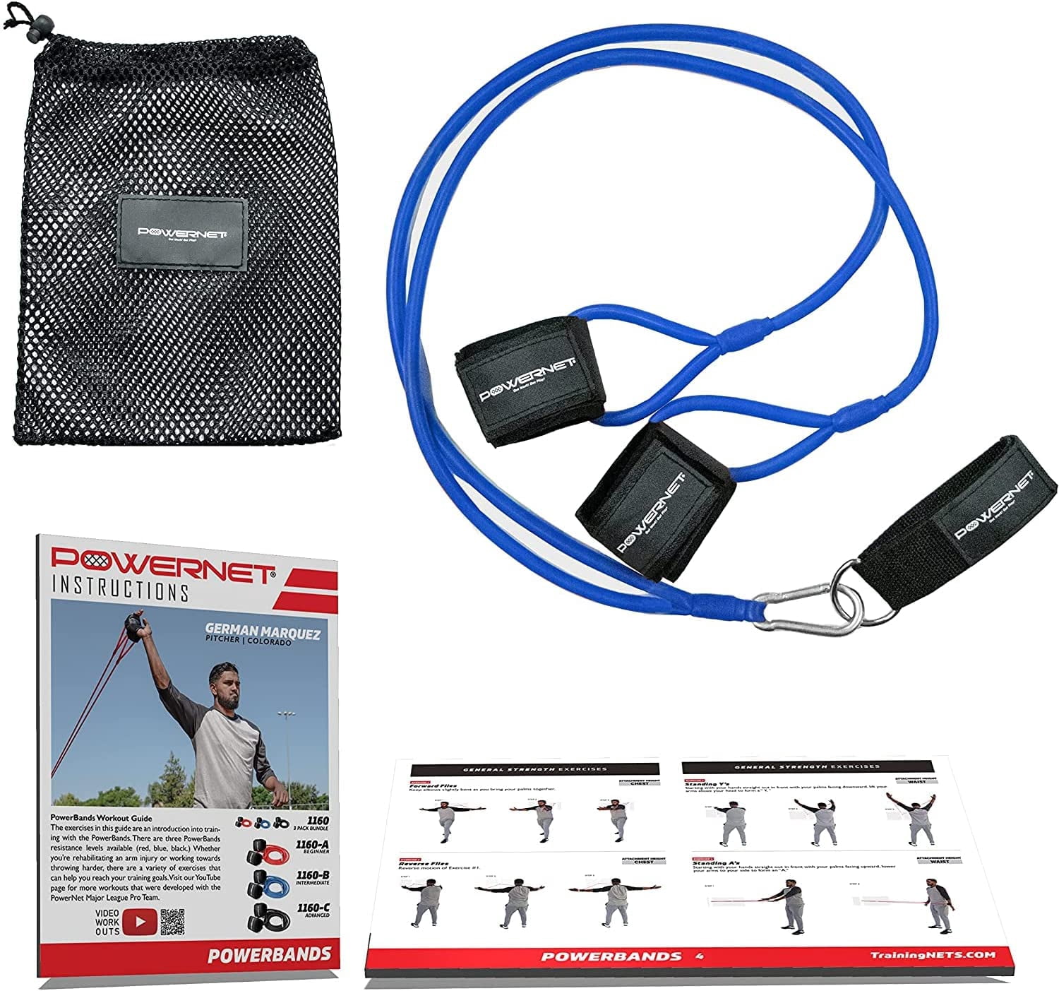 PowerNet Arm Care Band for Conditioning or Rehab to Attach to Fence ...