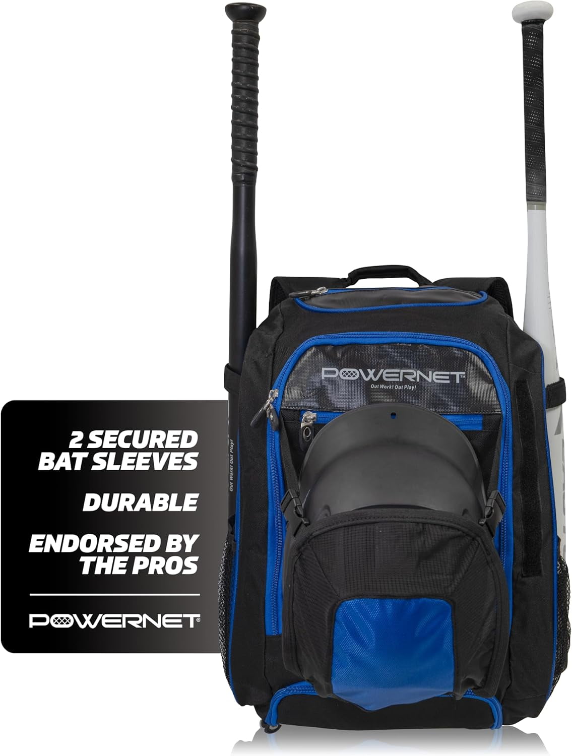 PowerNet Baseball Softball Backpack, Choose from 3 Colors Red Black ...