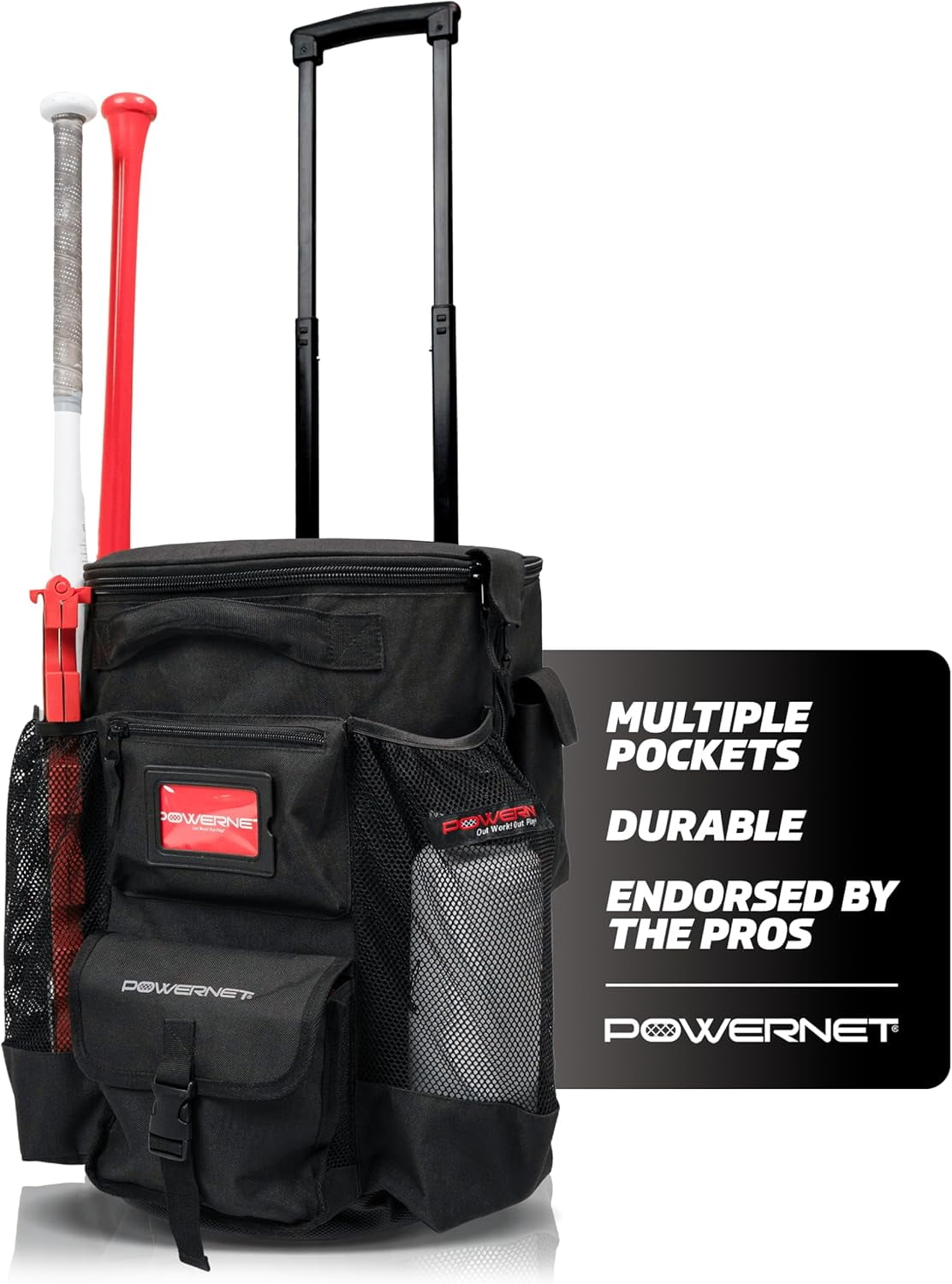 PowerNet Baseball Softball Coaching Bucket Caddy Cover, Multiple ...