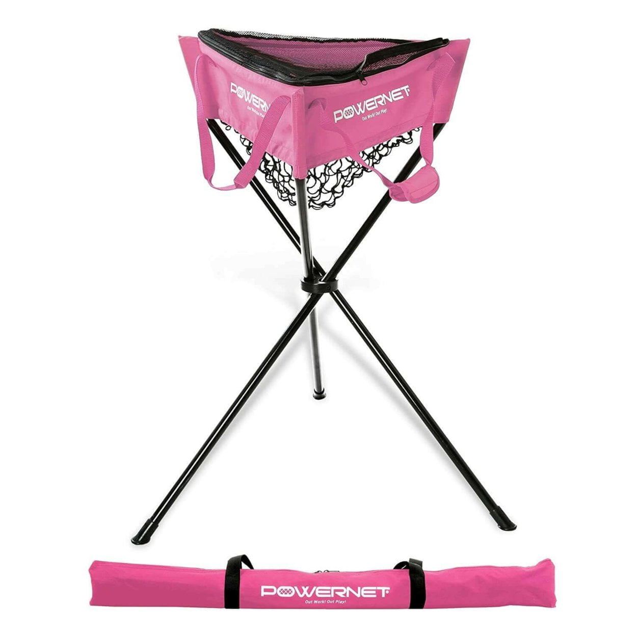 PowerNet Baseball Softball Zippered Removable Ball Caddy for Batting ...