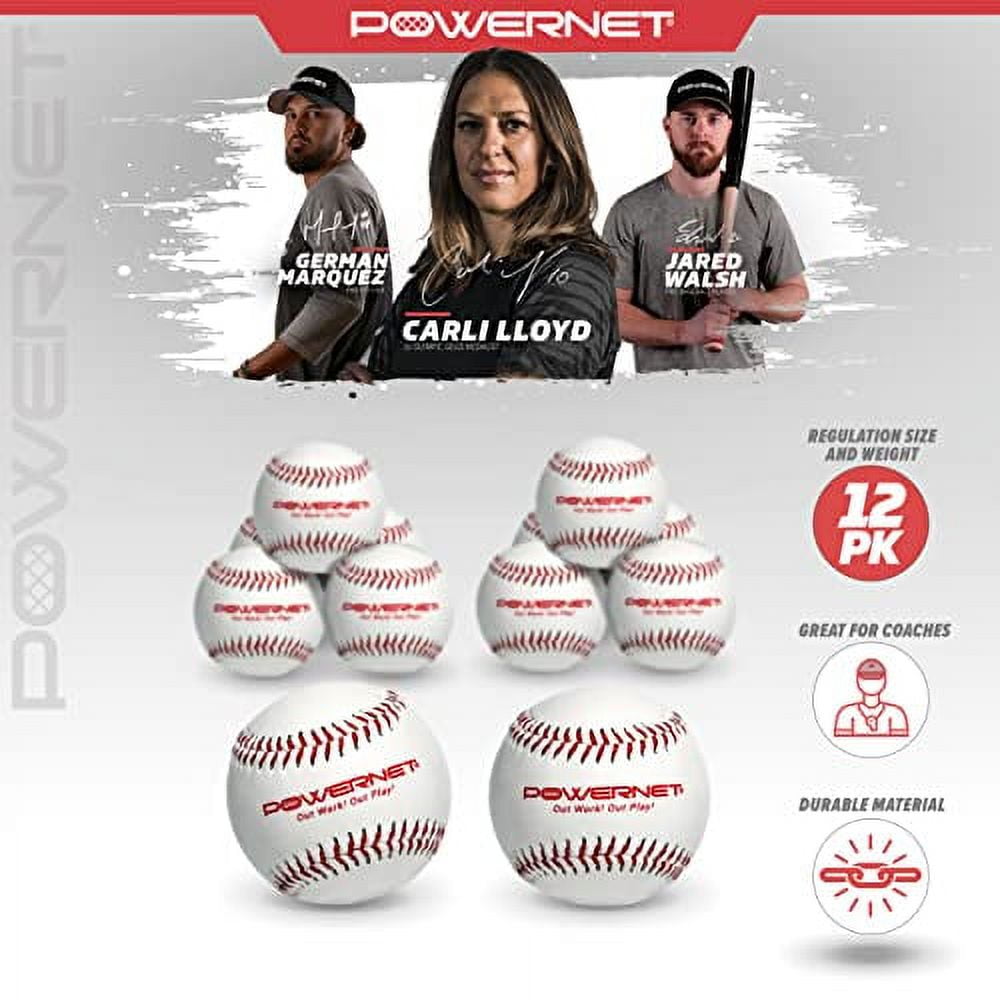 PowerNet Corbin Carroll Practice Baseballs | 12 PK Recreation Grade ...