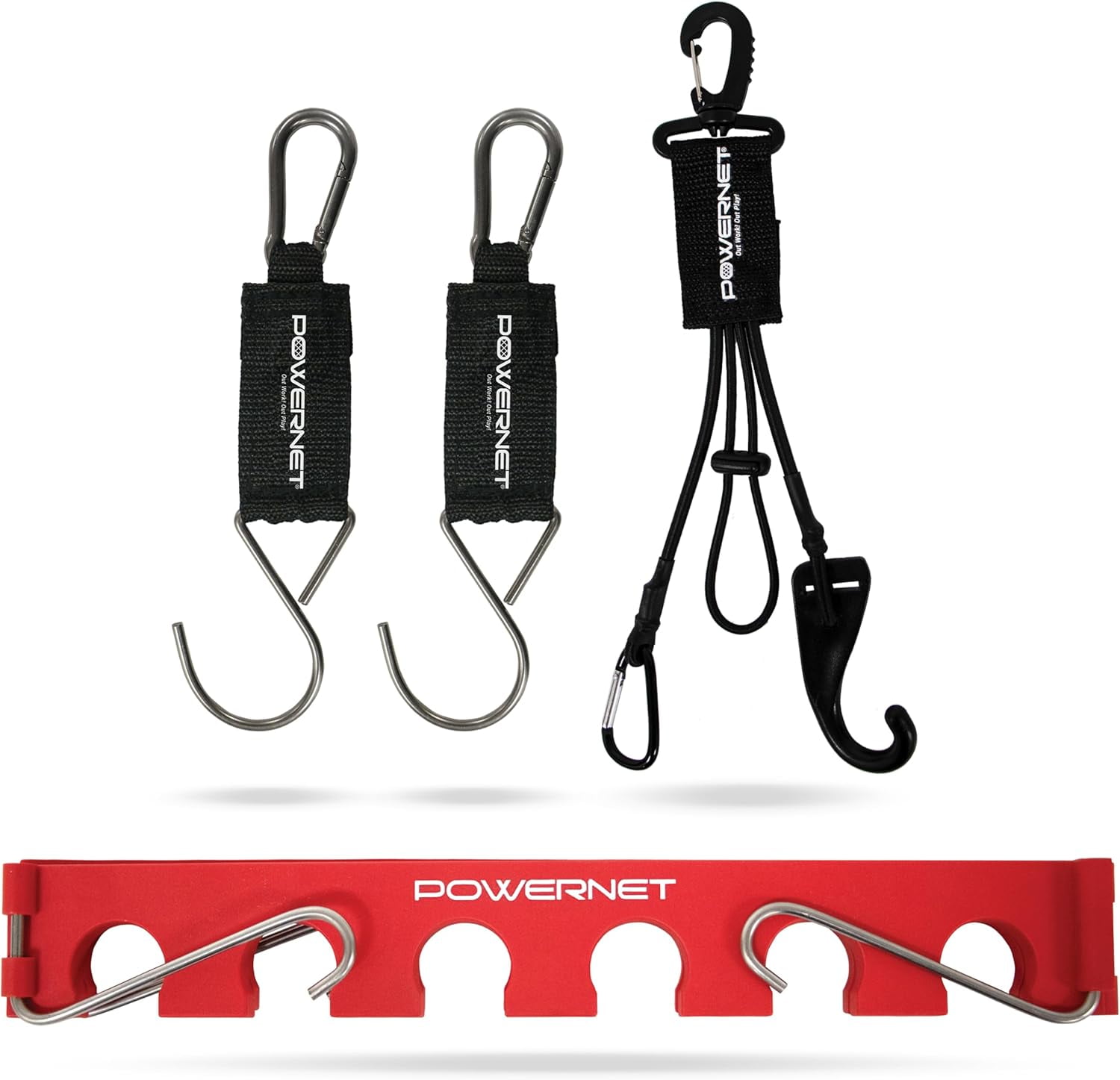 PowerNet Dugout Organizers, Softball & Baseball Bat Fence Rack, Multi ...