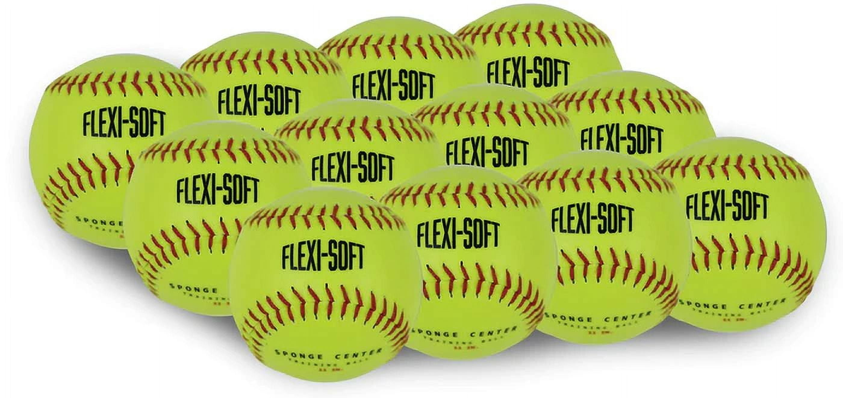 PowerNet Flexi-Soft Softballs, Padded Softballs with 12 11-Inch ...