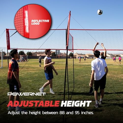 PowerNet Four Square Volleyball Net, Fun New Game, Play at The Park or ...