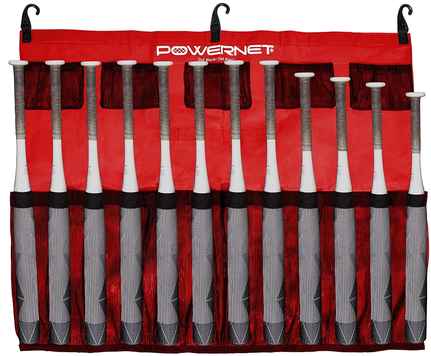 PowerNet Hanging Bat Bag Caddy for Baseball and Softball Teams ...