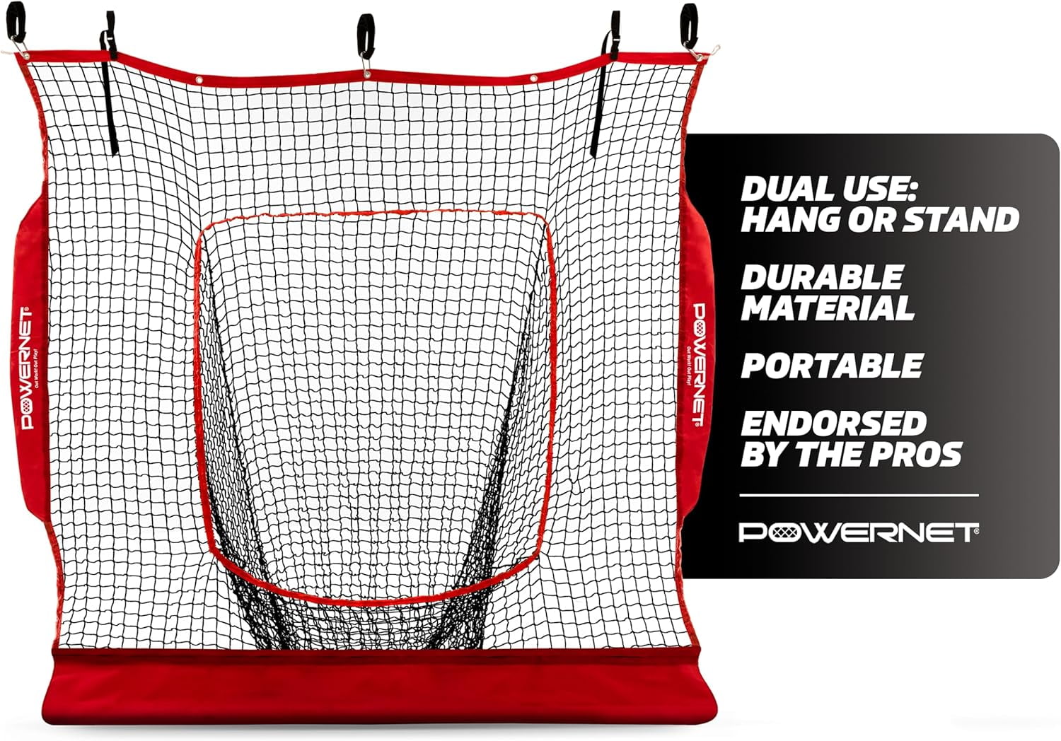 PowerNet Hanging Dual Use Practice Net for Baseball & Softball Training ...