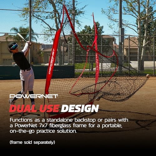 PowerNet Hanging Dual Use Practice Net for Baseball & Softball Training ...