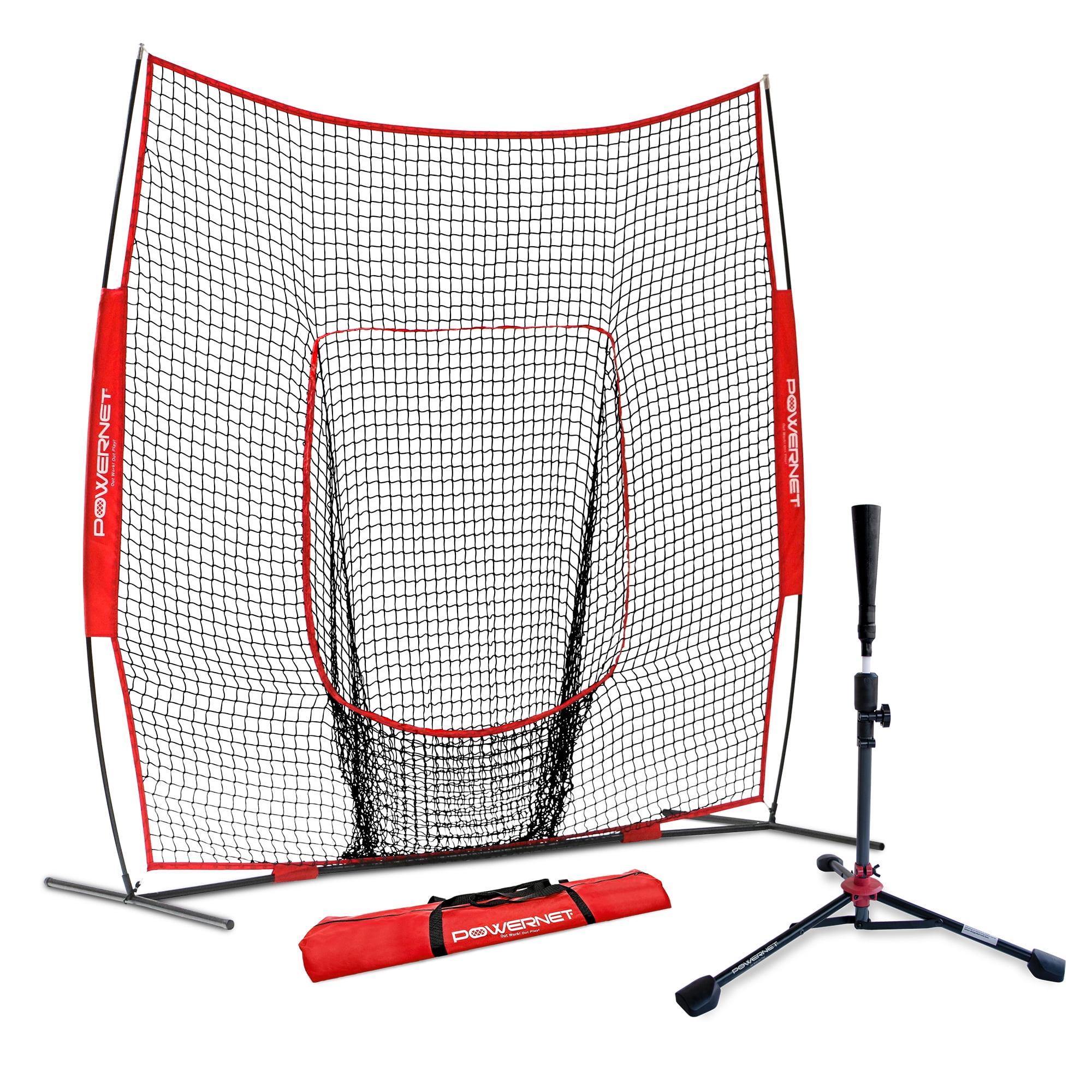 PowerNet Huge 8x8 Baseball Softball Practice Net and Portable ...