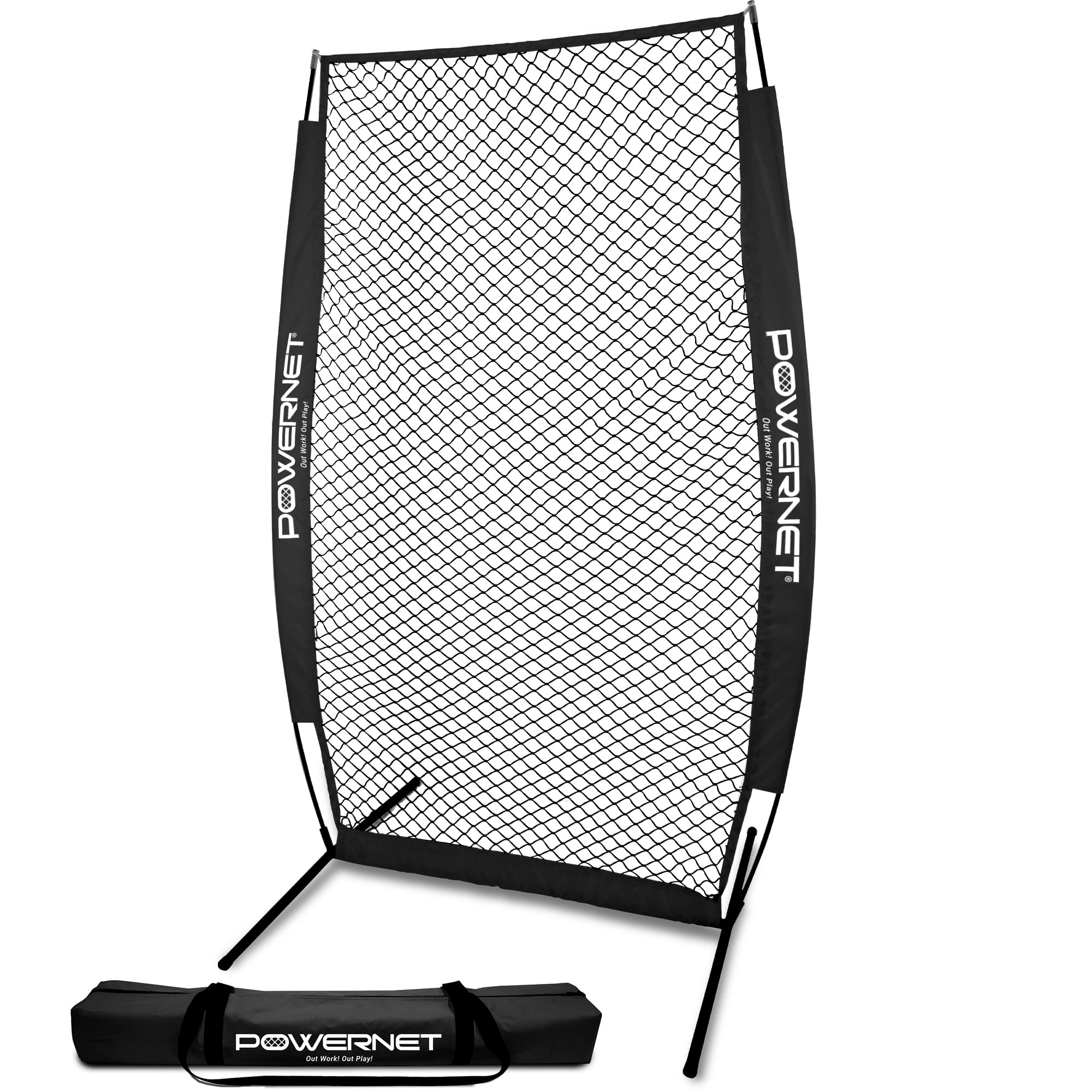 PowerNet I-Screen Batting Practice Net for Baseball/Softball with Pitch ...