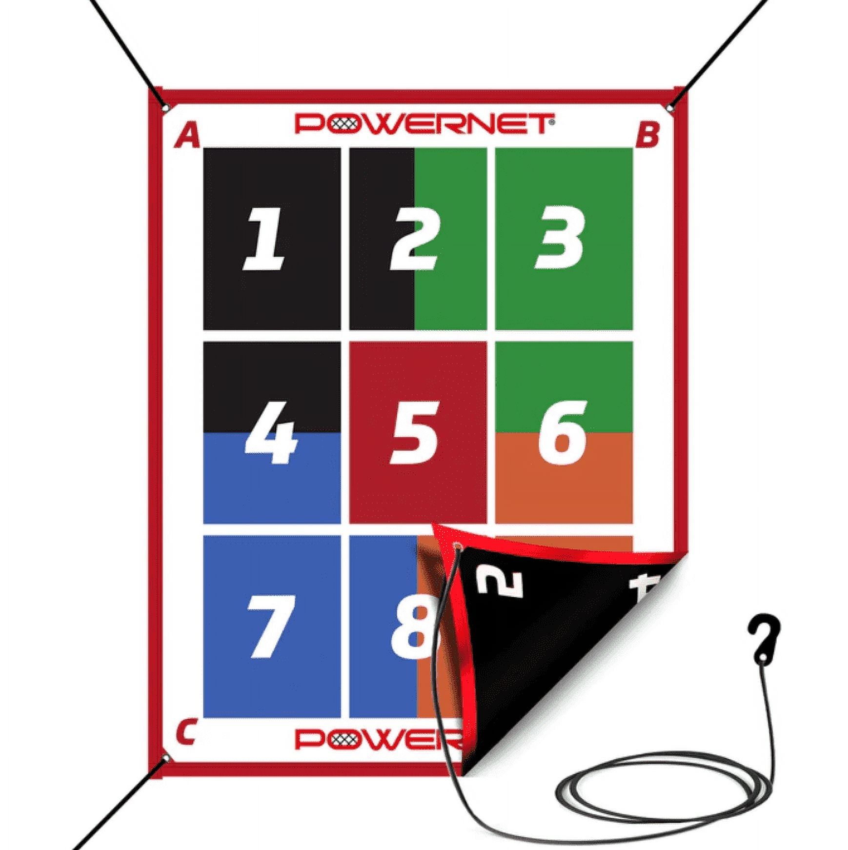PowerNet Numbered Pitching Pad for Pitching Net, Softball Baseball ...