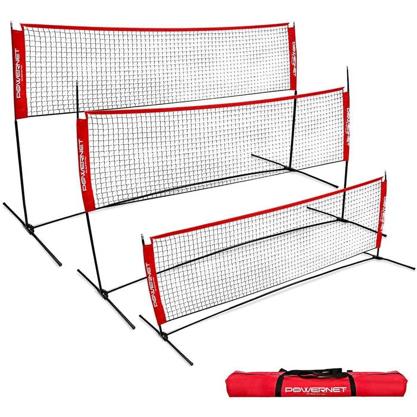 PowerNet 10x3 Ft Portable Net for Tennis, Badminton, Volleyball ...
