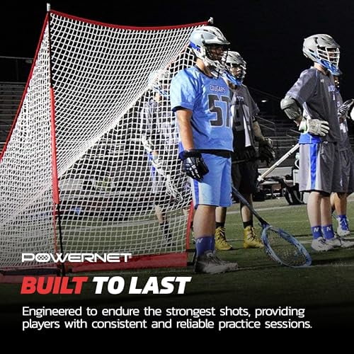 PowerNet Portable Lacrosse Goal, Choose from Two Sizes 6x6 or 4x4 ...
