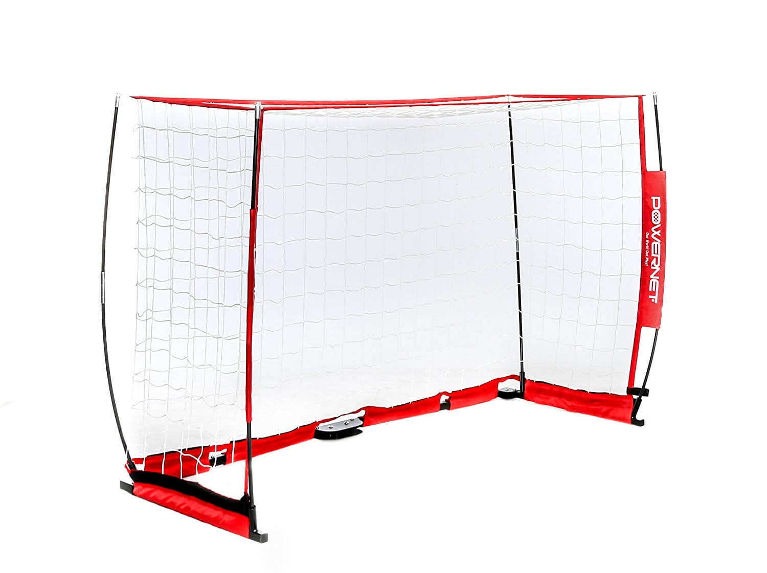 PowerNet 6x4 ft Portable Soccer Goal for Backyard Practice - Bow Style ...