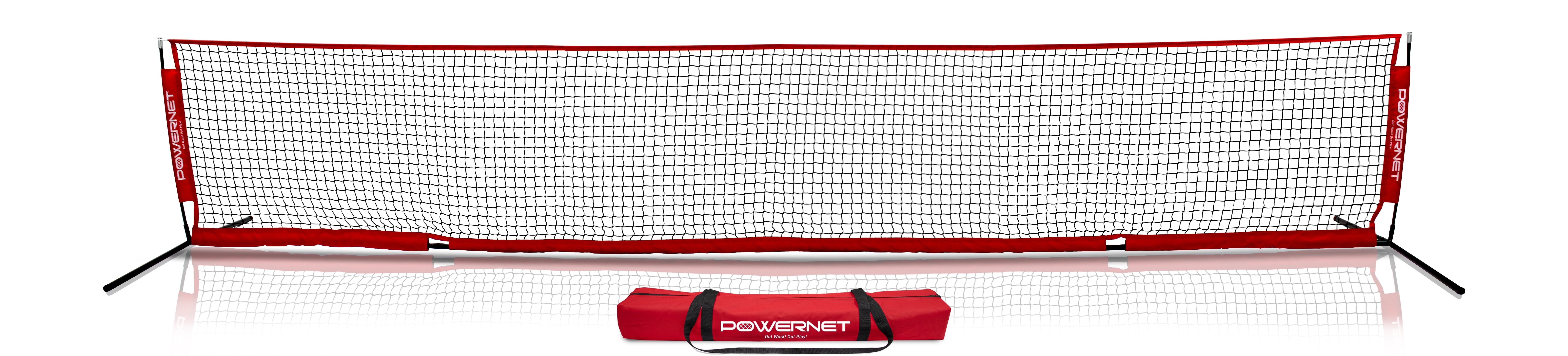 PowerNet Portable Soccer Tennis Net & Pickleball Net, Durable Weighted ...
