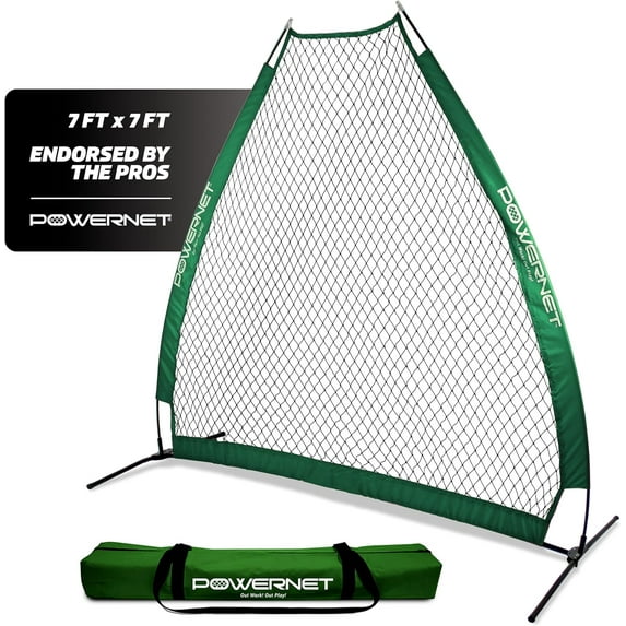 PowerNet Portable Softball & Baseball Batting Practice Pitching Screen ...