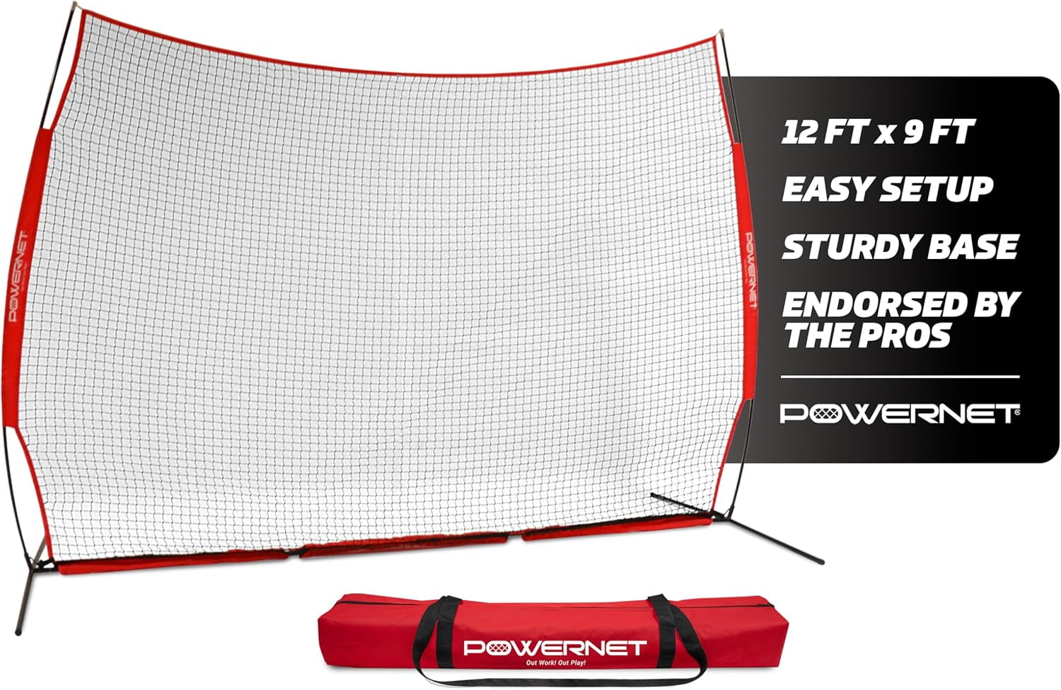 PowerNet Portable Sports Rebounder -Basketball, Volleyball, Soccer ...
