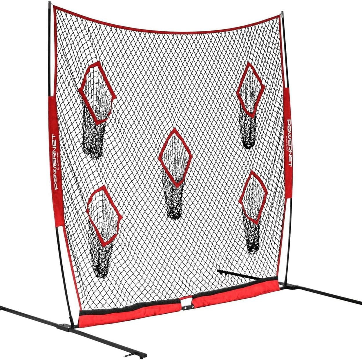 PowerNet Pro Frame Football QB Pass Accuracy Trainer, 8' x 8' Portable ...