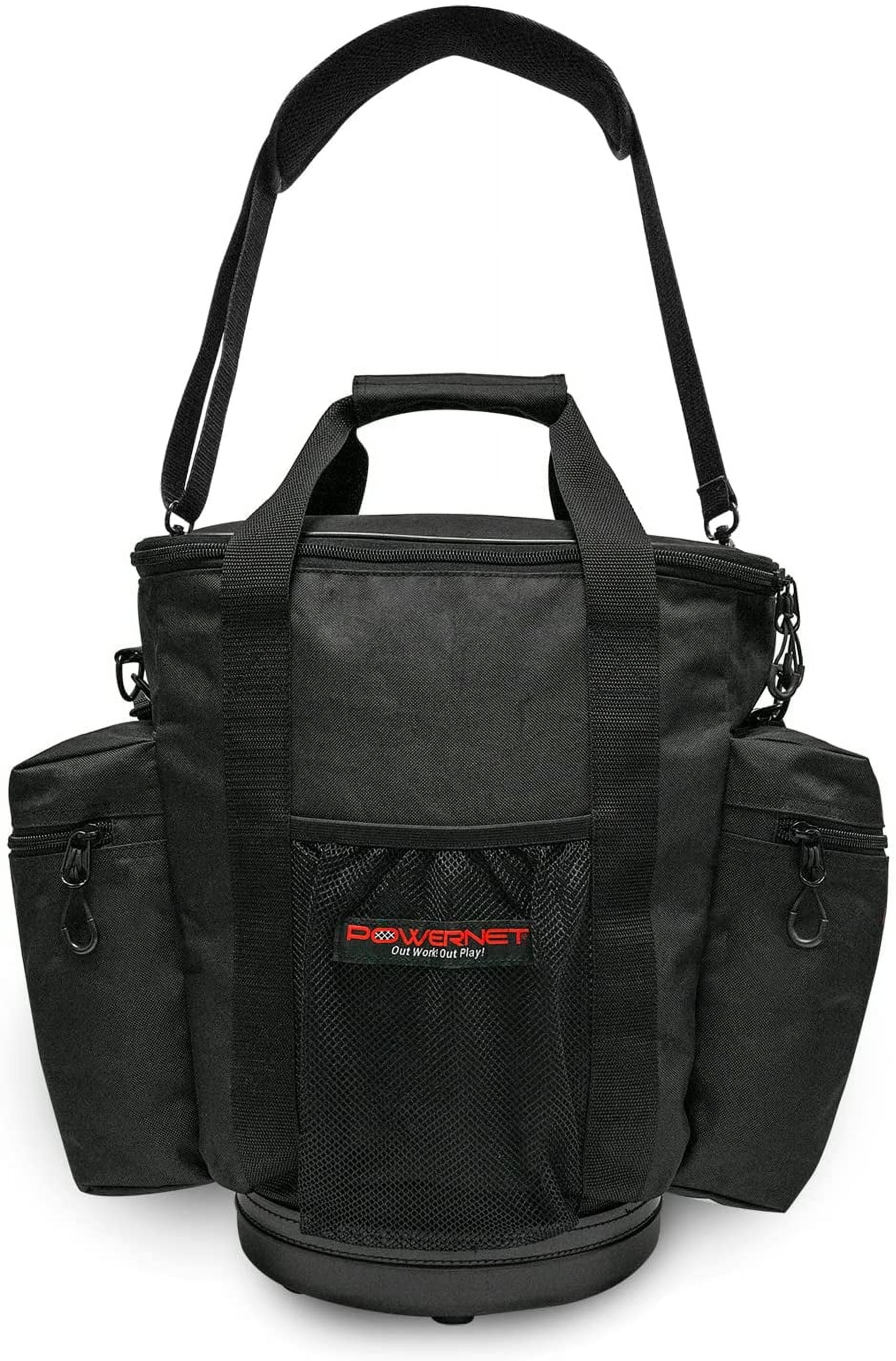 PowerNet Durable Baseball Ball Bucket Bag with Large Storage, Accessory ...