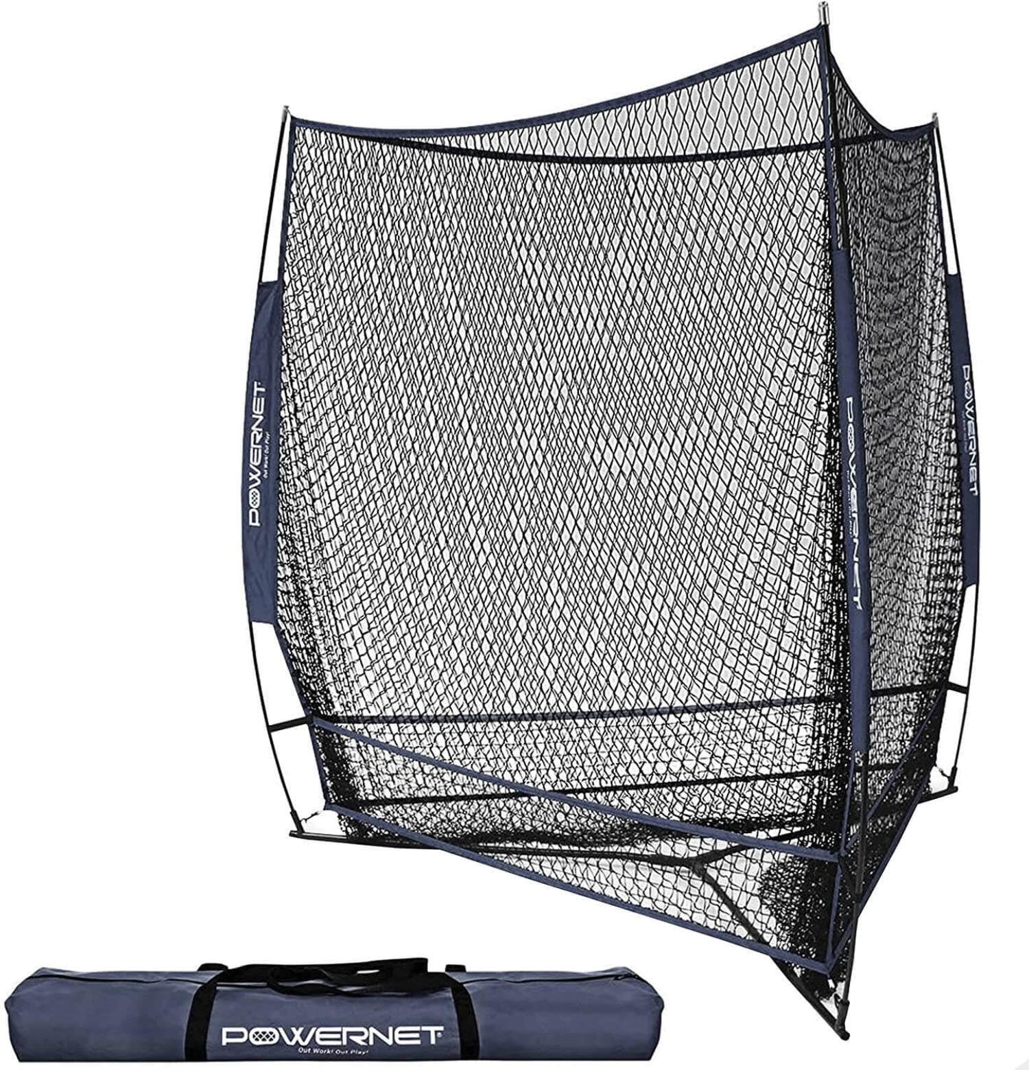 PowerNet Triple Threat Baseball Net, 3 Way 7' x 7' Batting, Hitting ...