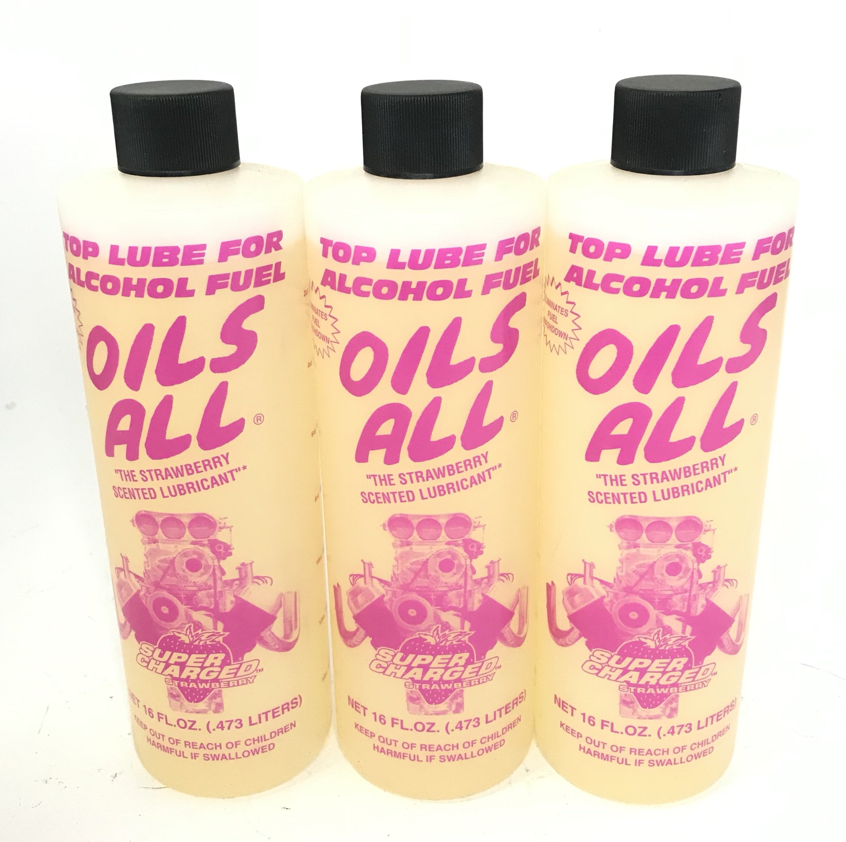 PowerPlus Lubricants Alcohol Top Lube Strawberry Scented 16oz-Liquid ...