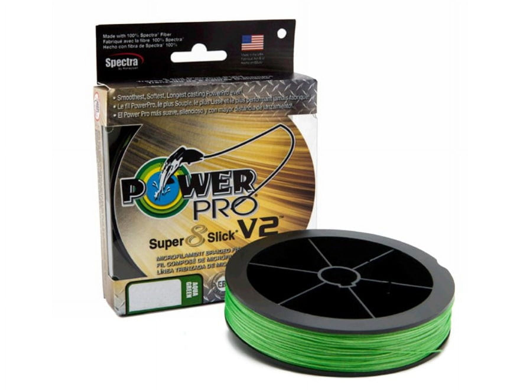 PowerPro Braided Fishing Line, 20Lb, 1500Yd, Aqua Green - Walmart.com
