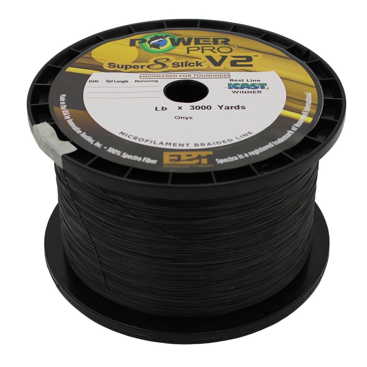 PowerPro Braided Fishing Line, Ppr Ssv2 30Lb 3000Yd Onyx, [31500303000X ...