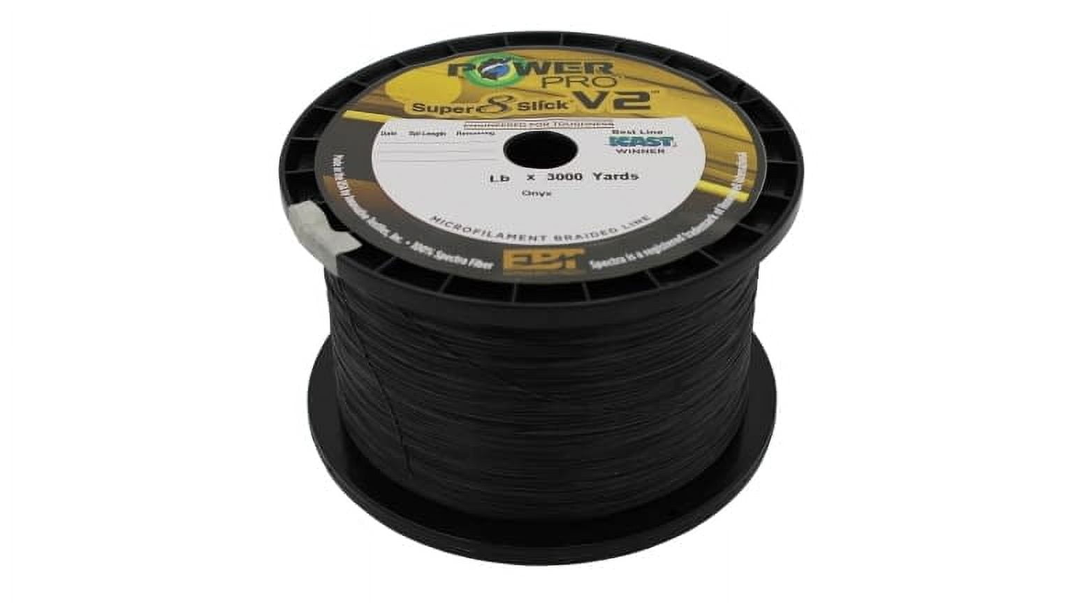 PowerPro Braided Fishing Line, Ppr Ssv2 50Lb 1500Yd Onyx, [31500501500X ...