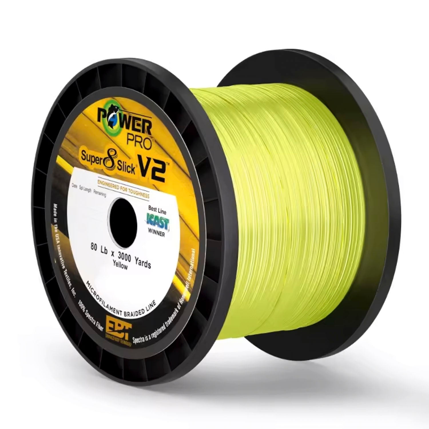 PowerPro Braided Fishing Line, Ppr Ssv2 50Lb 3000Yd Mnshn ...