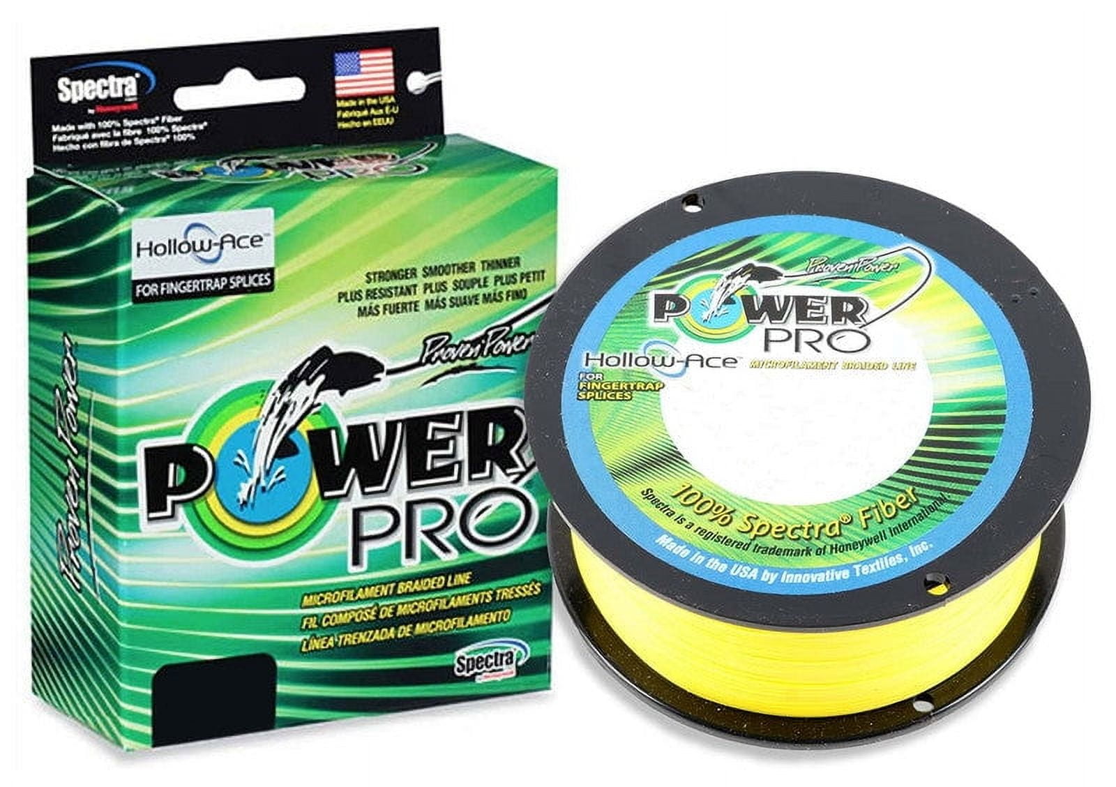 PowerPro Braided Fishing Line, pp holace 130lb x 500yd ylw ...