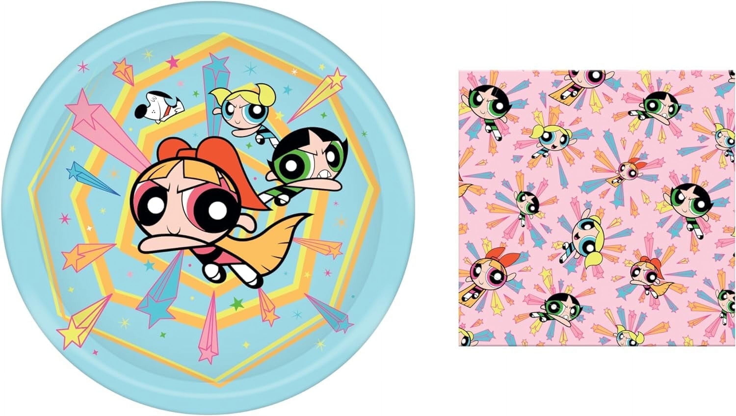 PowerPuff Girls Super Trippy Set 32ct Paper Napkin and Plate Party Pack ...