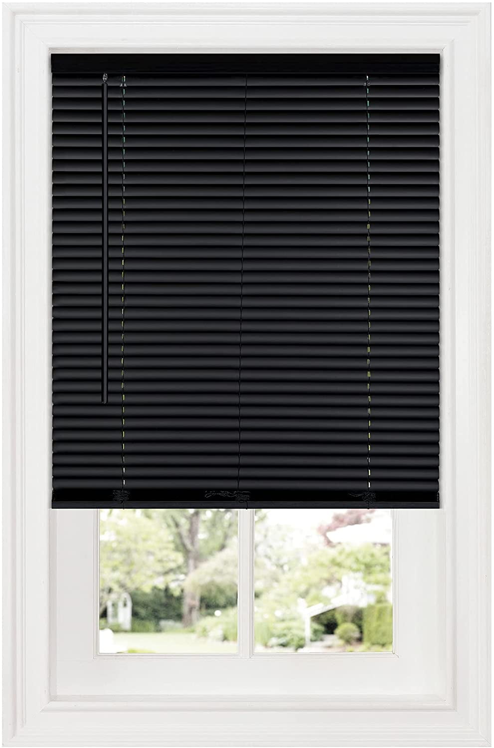 PowerSellerUSA 1" Vinyl Slats Room Darkening Cordless Window Blinds ...