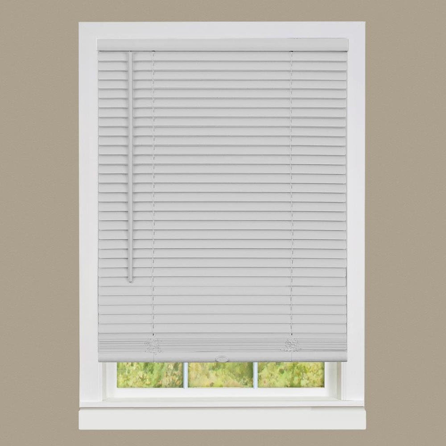 PowerSellerUSA 1" Vinyl Slats Room Darkening Cordless Window Blinds ...