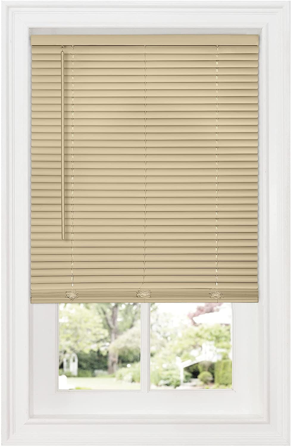 PowerSellerUSA 1" Vinyl Slats Room Darkening Cordless Window Blinds ...