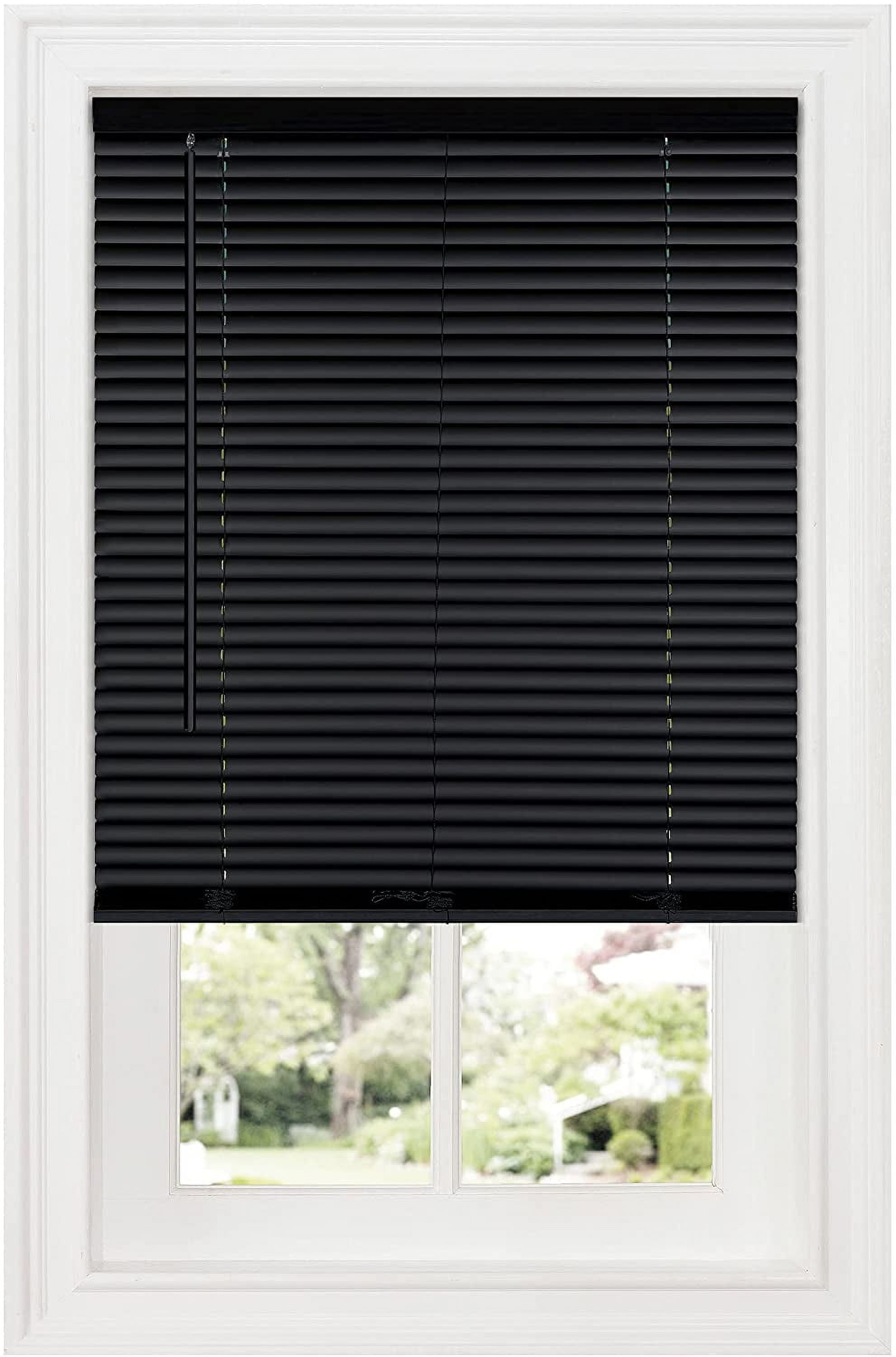 PowerSellerUSA Cordless Blinds, 1" Vinyl, Room Darkening, Manual ...