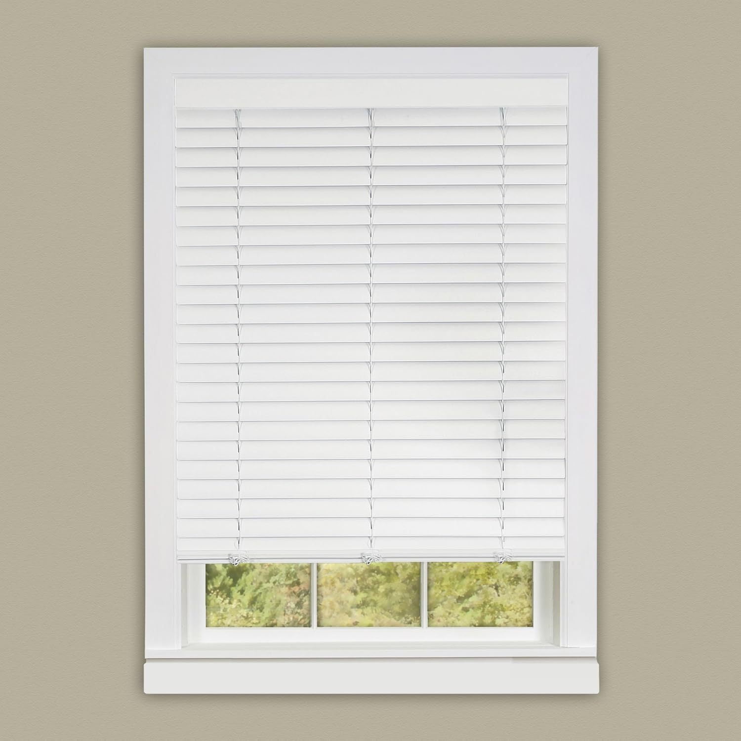 PowerSellerUSA 2" Slats Cordless Window Blinds, 29W x 64L Inches Light ...